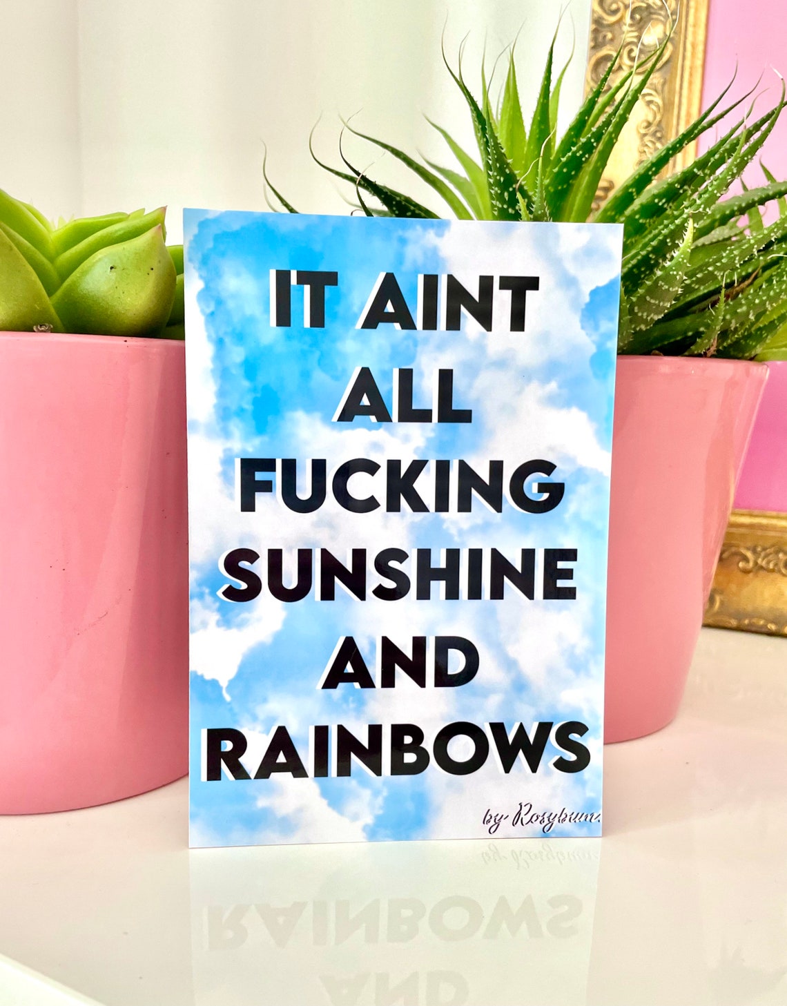 Anti Inspirational Quote Print Framed Print A4 Typography - Etsy