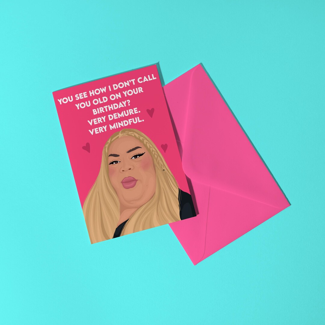 Very Demure, Very Mindful Birthday Card - Tik Tok Birthday Card Funny ...