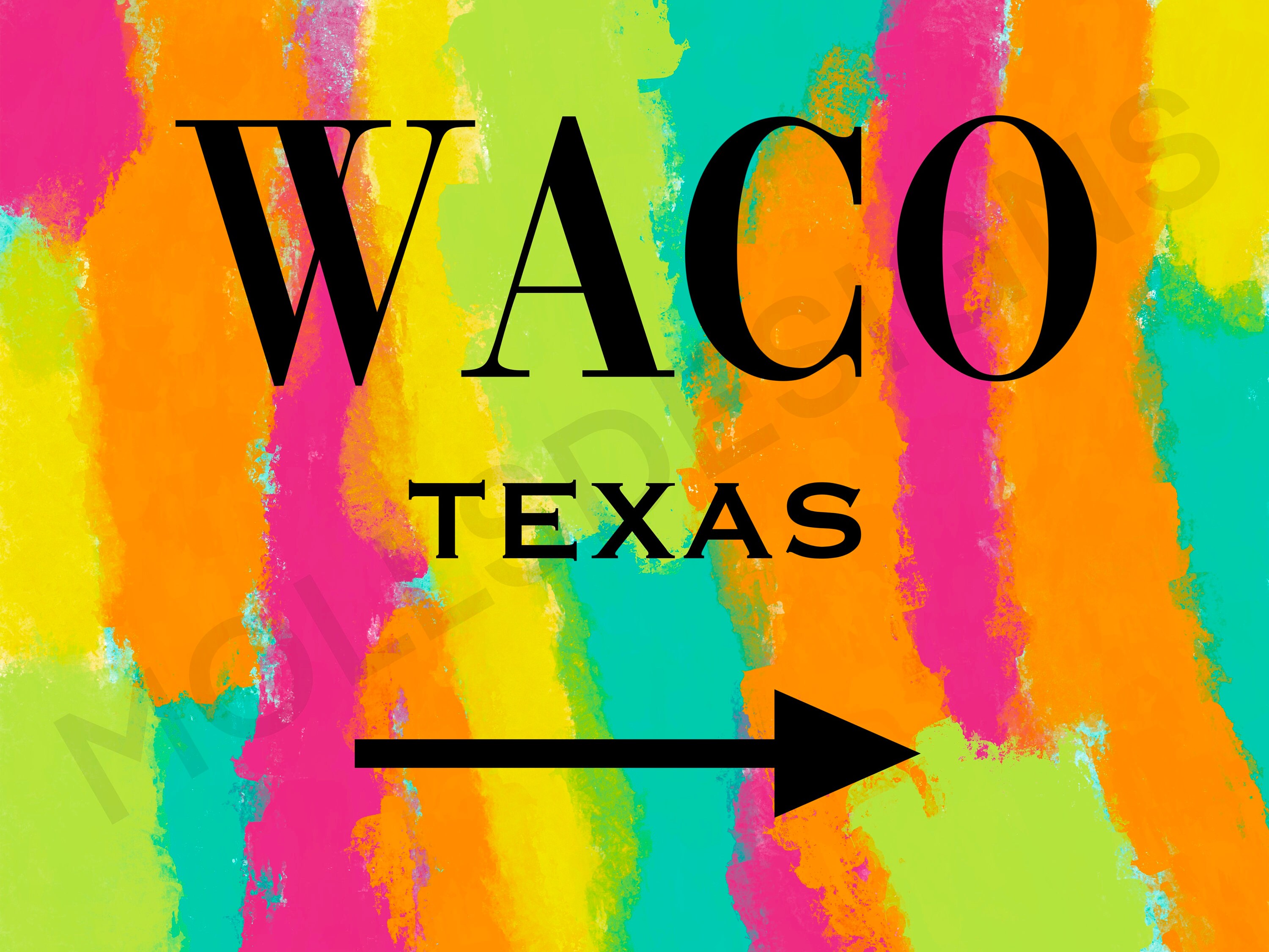 Preppy Waco Texas Abstract digital Download Preppy Wall - Etsy