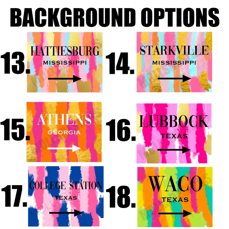 CUSTOM Location Wall Art Design digital Download Preppy - Etsy