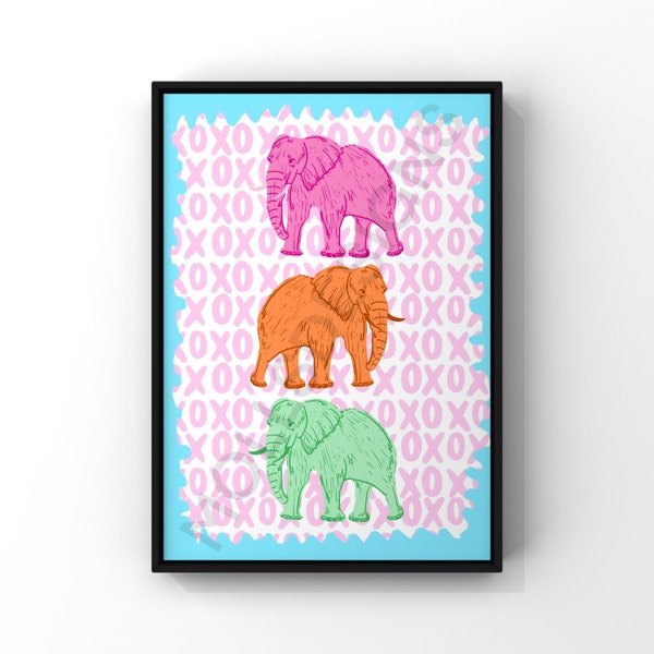 Preppy Elephant - Etsy