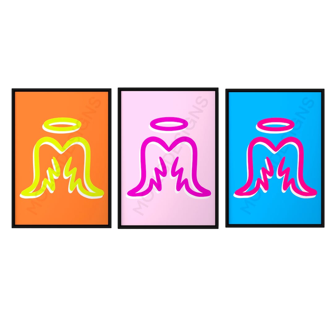 Preppy Angel Wing Wall Art Pack (digital Download), Preppy Wall Art ...