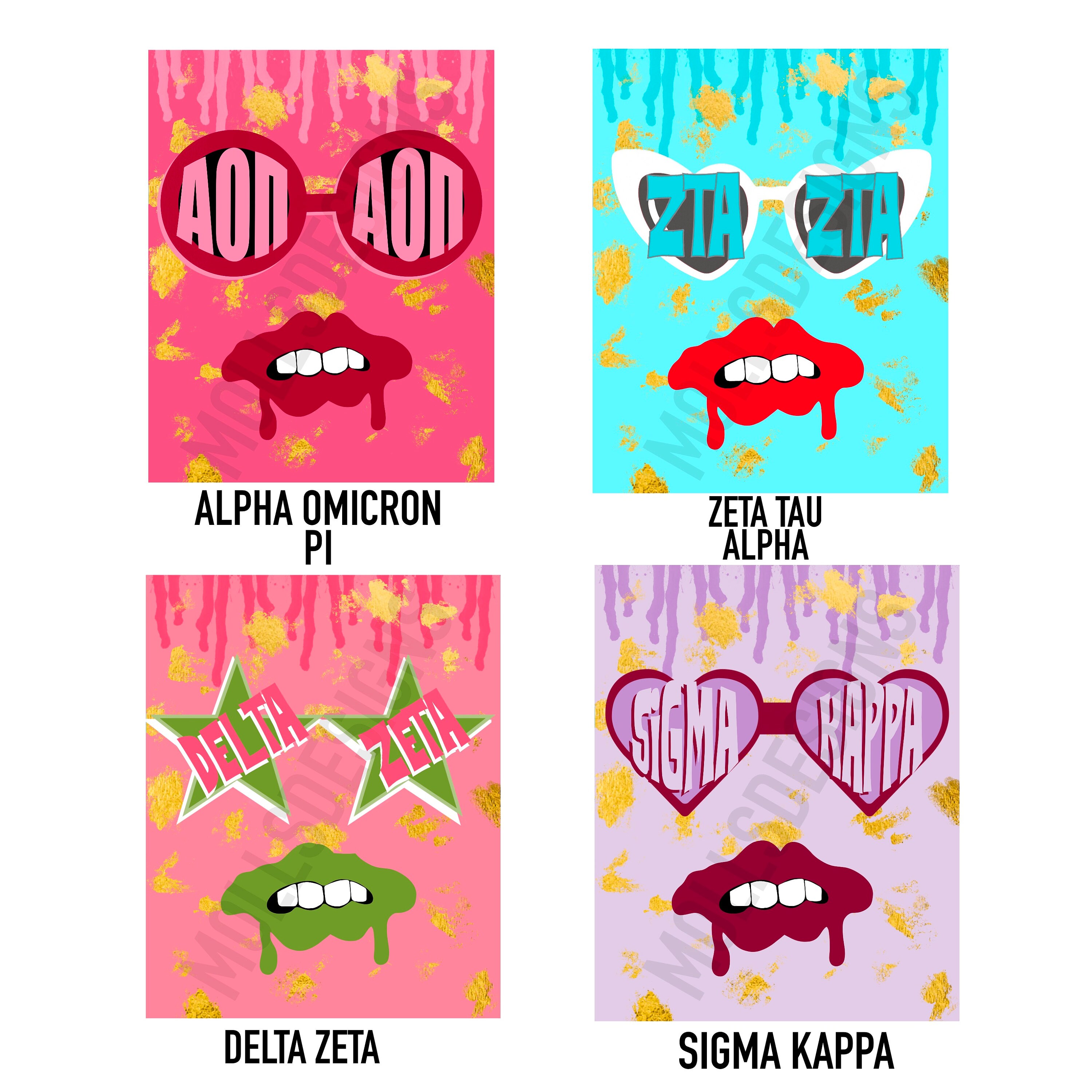 CUSTOM Sorority Wall Art Design digital Download Sorority - Etsy
