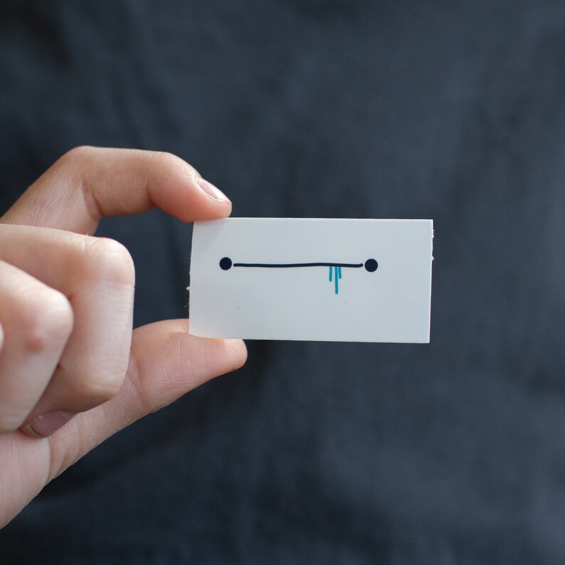 Drooling Face Sticker, Derpy Man, Crazy Sticker, Custom Sticker Vinyl ...