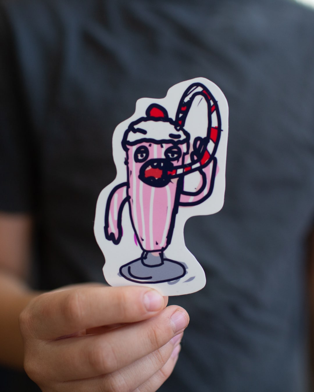 Milkshake Man Sticker, Fat Man Sticker, Derpy Man, Crazy Sticker ...