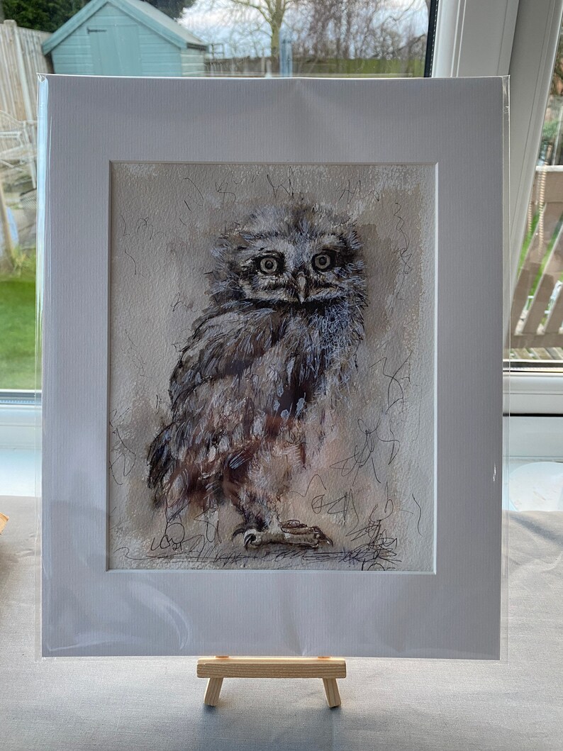 Original Owl Ink Drawing - Etsy