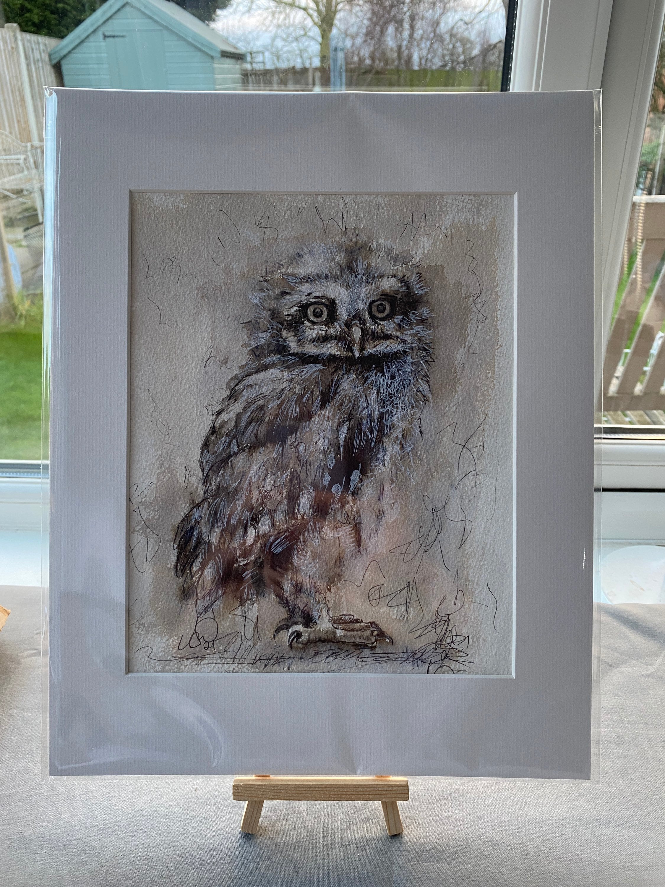 Original Owl Ink Drawing - Etsy