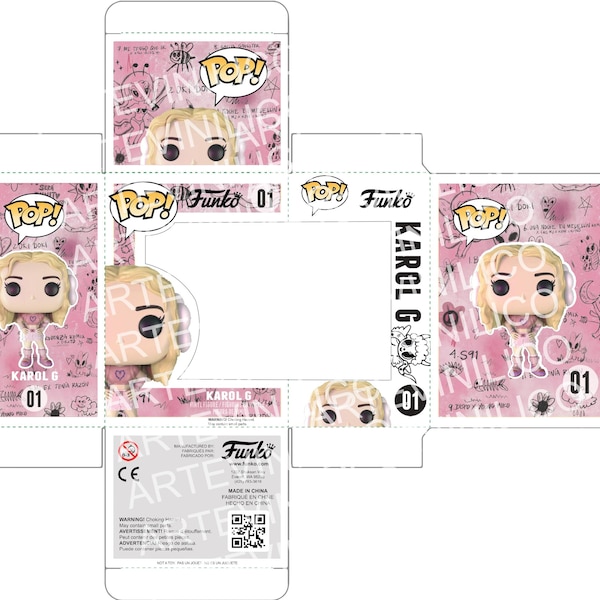 Funko box template - Etsy México