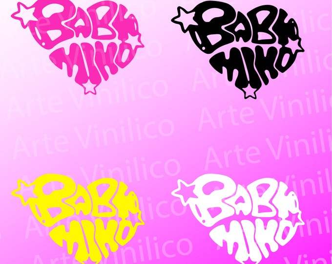 Downloadable Logo PNG 4 Colors of BABY MIKO Youngmiko - Etsy