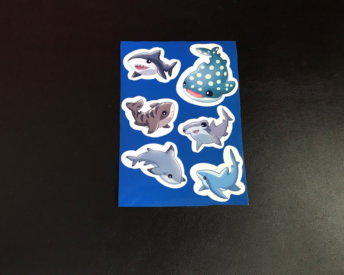 Sharks Sticker Sheet | Etsy