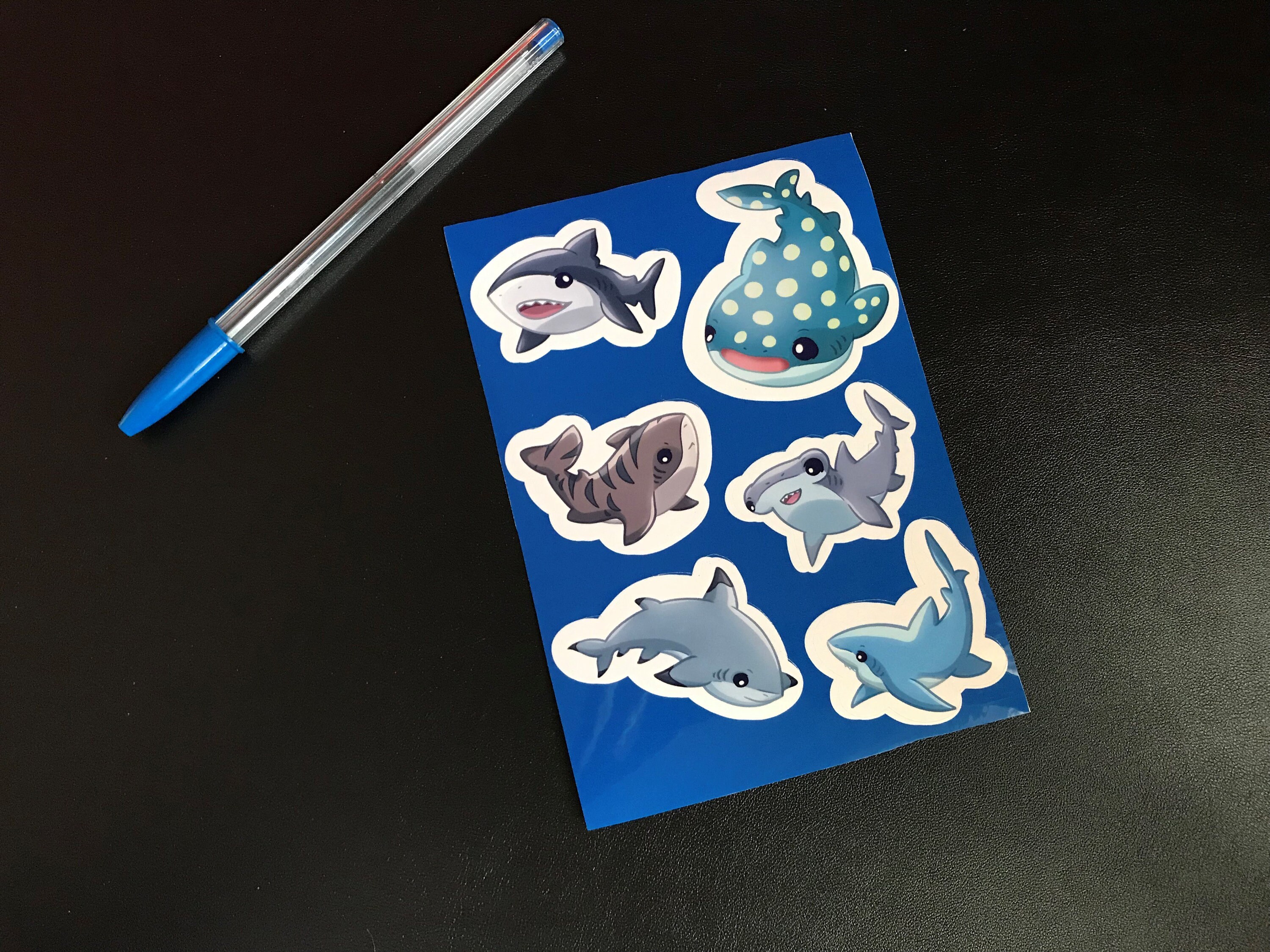 Sharks Sticker Sheet - Etsy