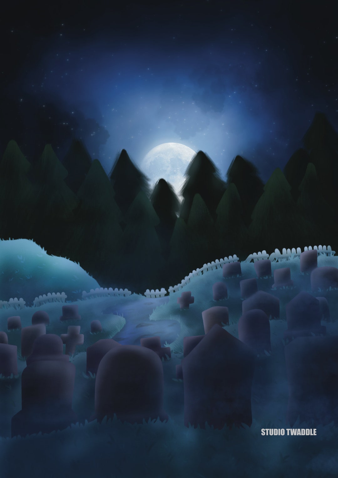 Graveyard/cemetery/art/prints/art Prints/graveyard/cemetery/fun Art ...