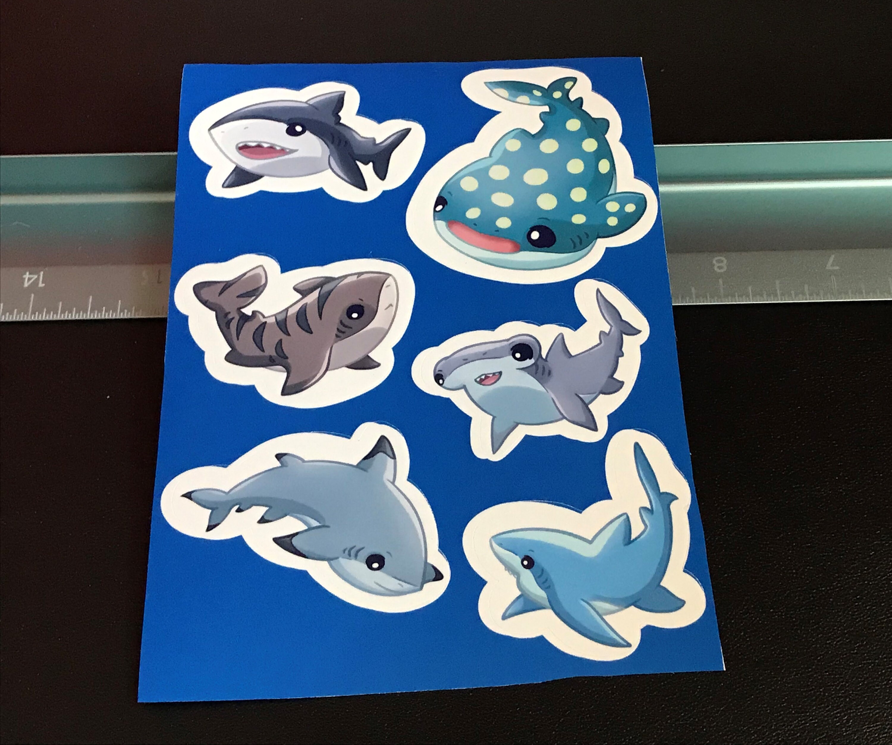 Sharks Sticker Sheet - Etsy