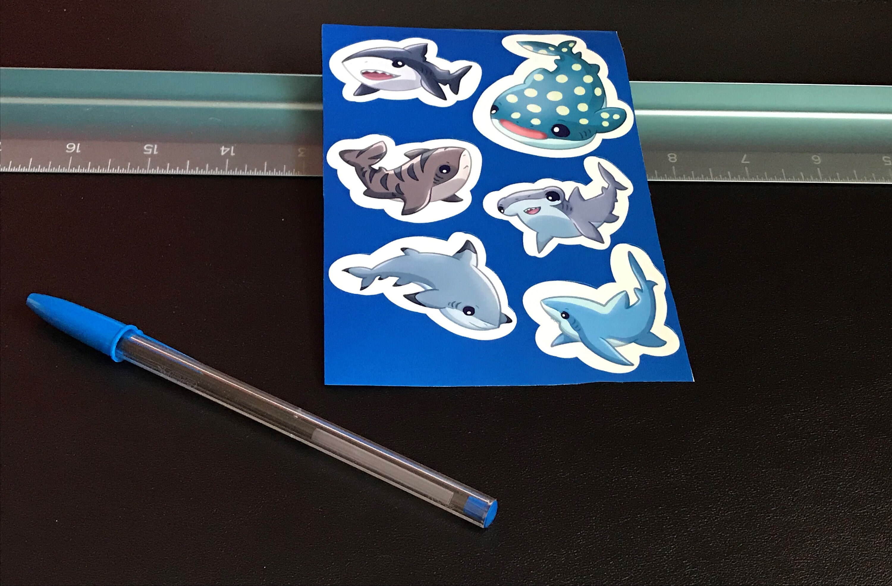 Sharks Sticker Sheet - Etsy
