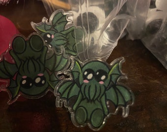Cute-thulhu Enamel Pin Hard Enamel Pin Cloisonné Cthulhu Lapel Pin ...