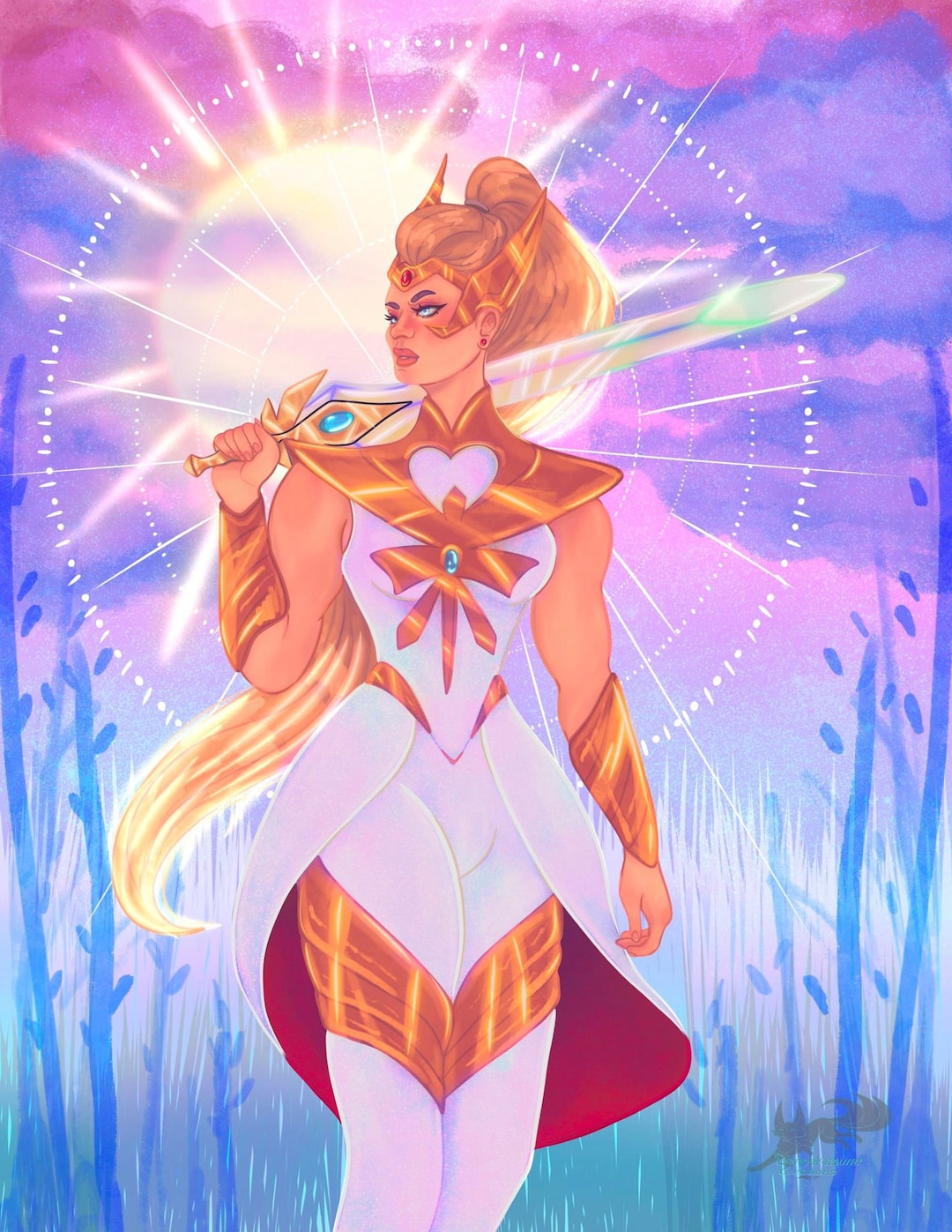 Golden Heart She-ra - Etsy