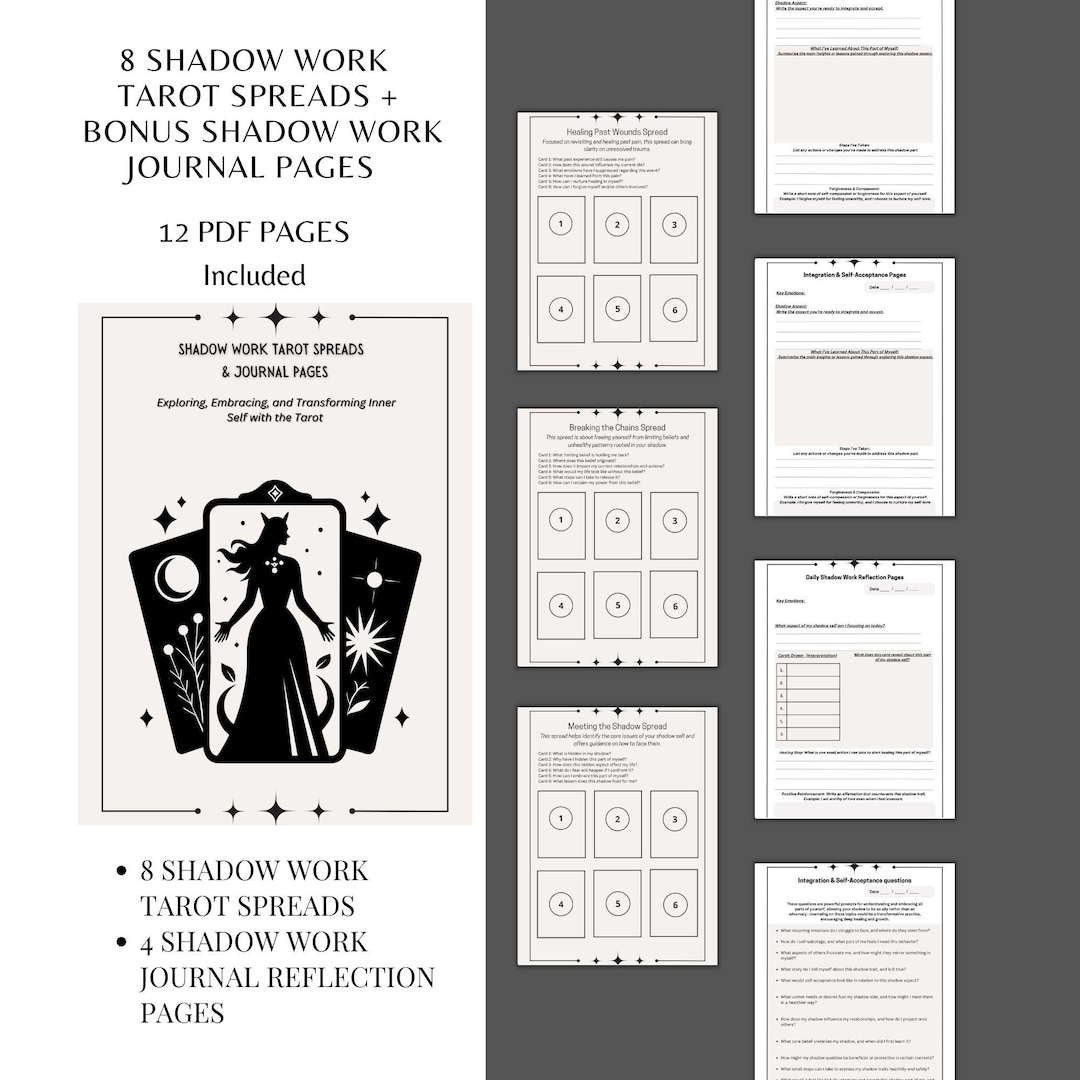 Shadow Work Tarot Spreads | Tarot Readings | Printable | Tarot ...
