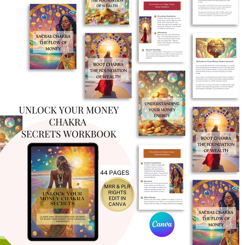 Chakra Healing Workbook Printable Spiritual Book Energy Balancing Planner Lightworkers - Etsy