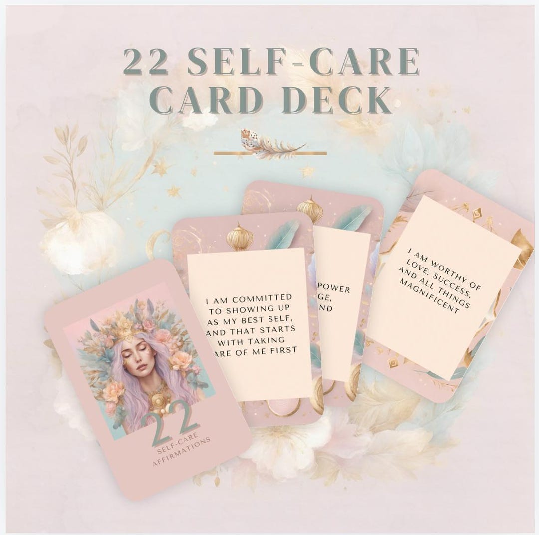 Printable Self Care Affirmation Cards - Positive Quotes - Daily ...