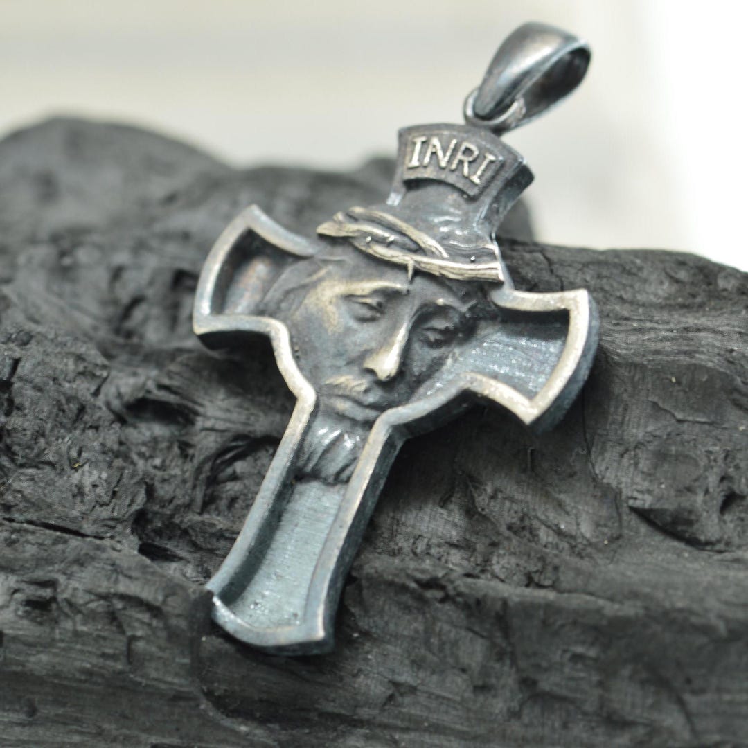 Customizable INRI Cross Necklace – Available in Gold and Silver Various ...