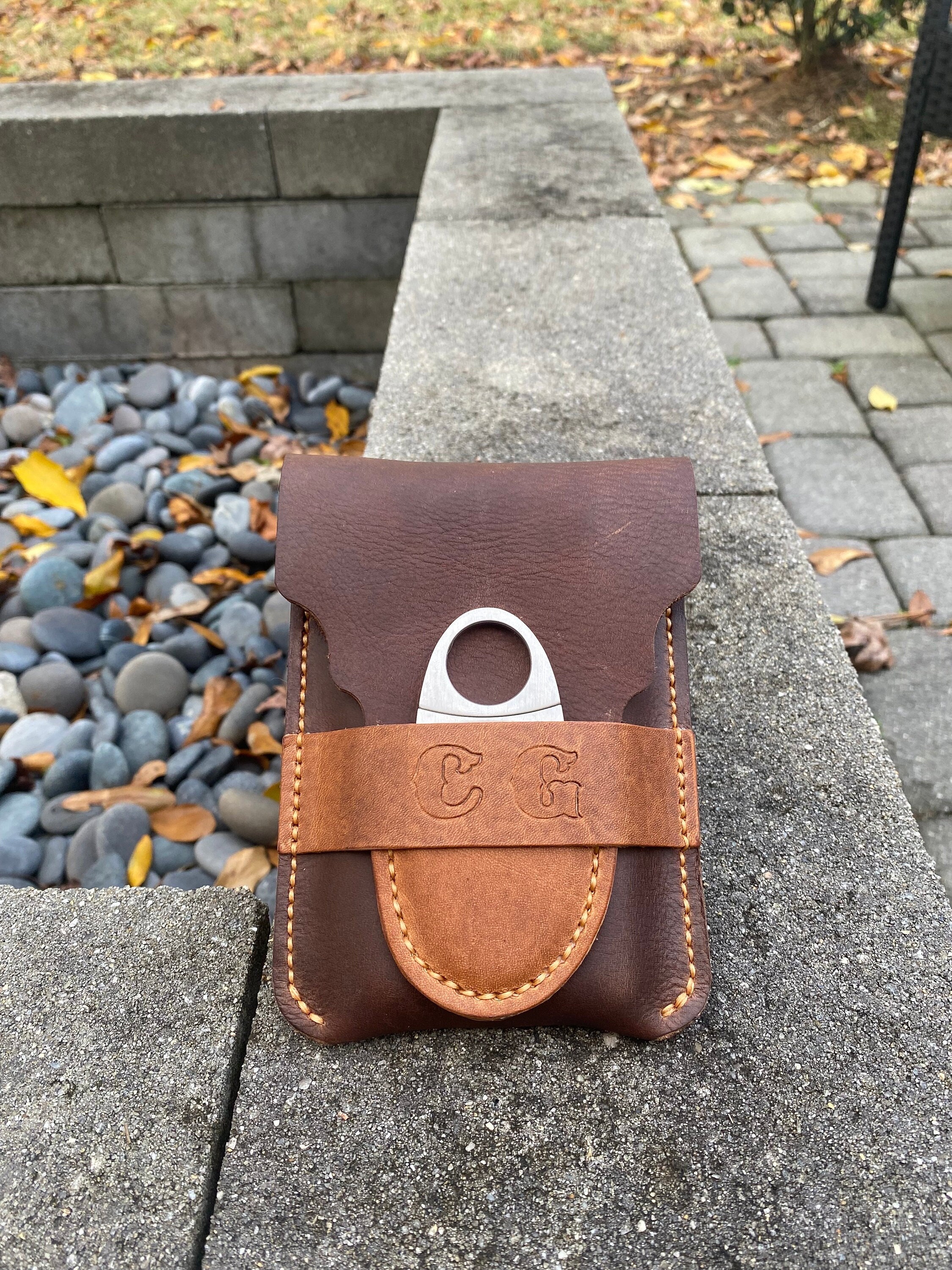 Handmade Leather Cigar Pouch - Etsy