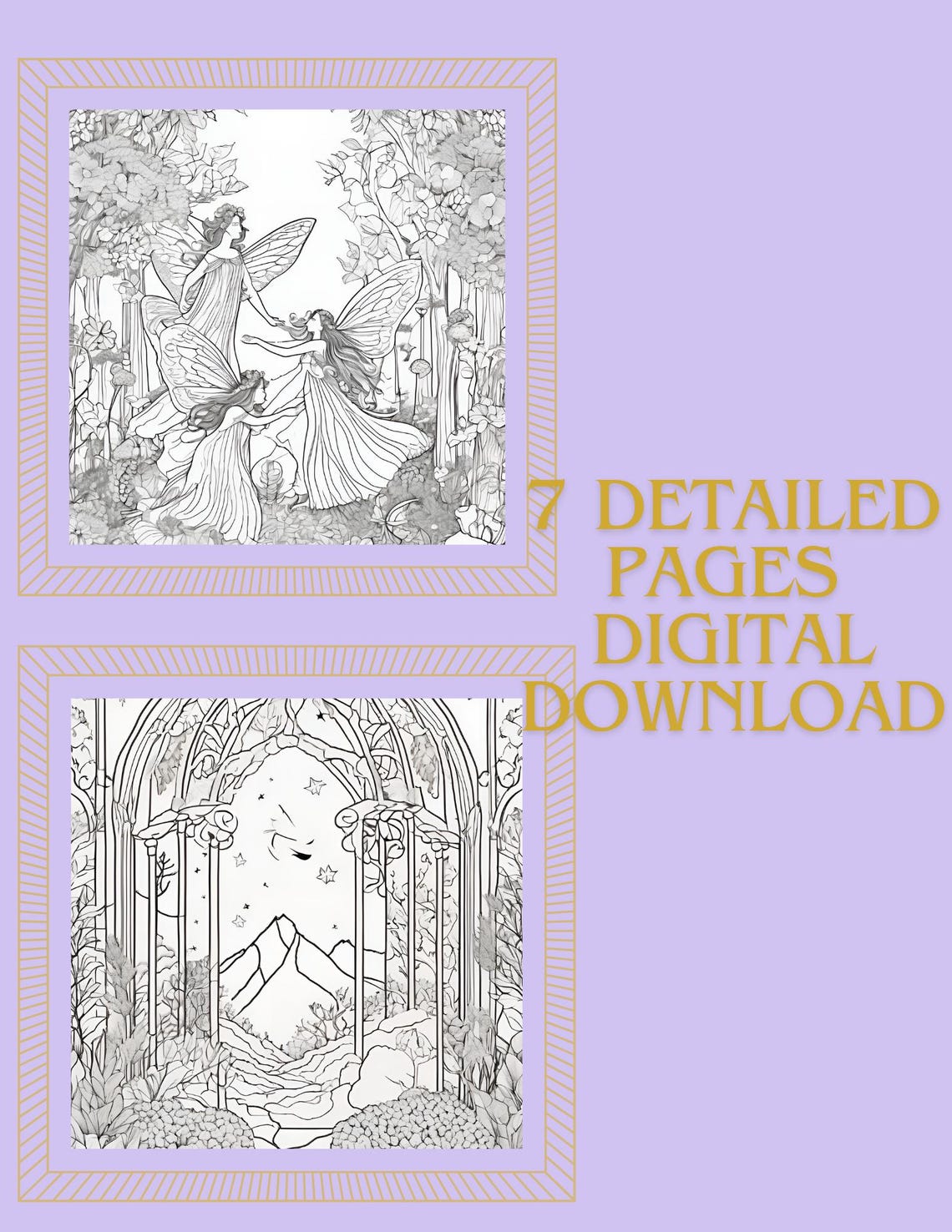 Enchanted Coloring Book Instant Download - Etsy