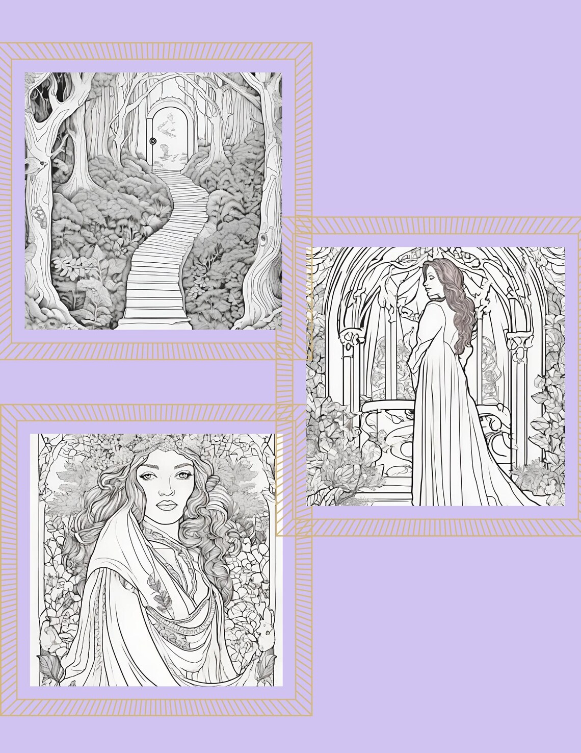 Enchanted Coloring Book Instant Download - Etsy