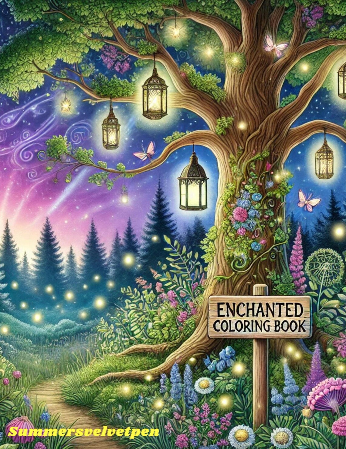 Enchanted Coloring Book Instant Download - Etsy