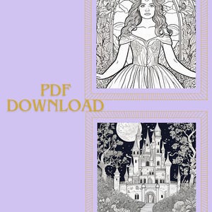 Enchanted Coloring Book Instant Download - Etsy