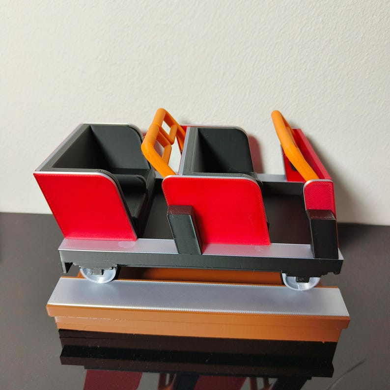 Megafobia Oakwood Theme Park Wooden Roller Coaster Train Model 3d ...