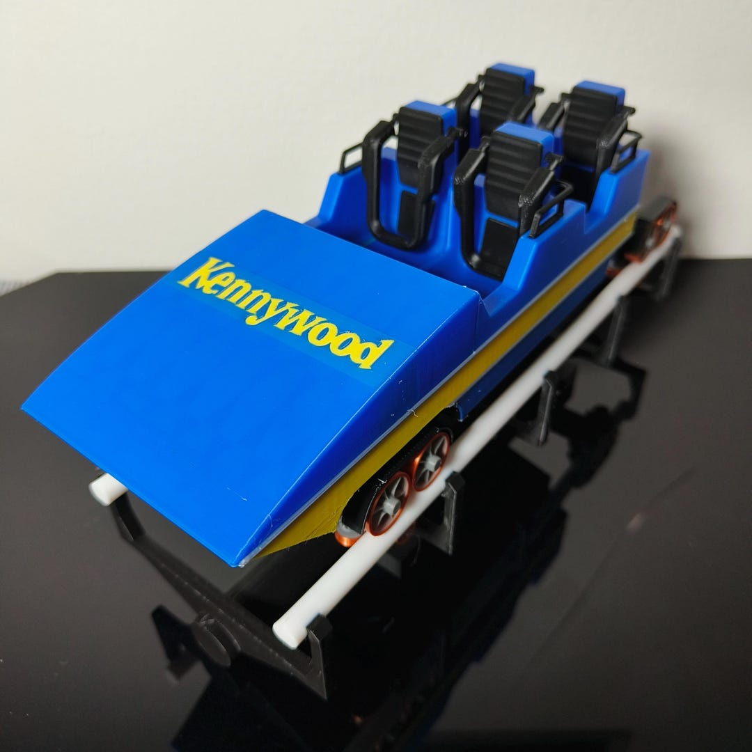Steel Phantom Kennywood Looping Roller Coaster Train Model 3d Printed ...