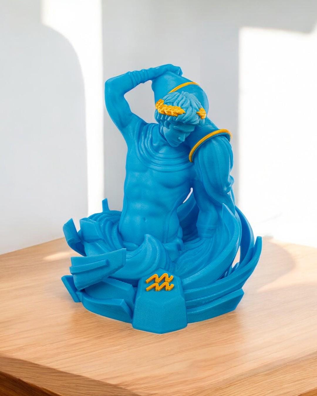 Zodiac Aquarius Statue 3d Printed Multicolor Gift - Etsy