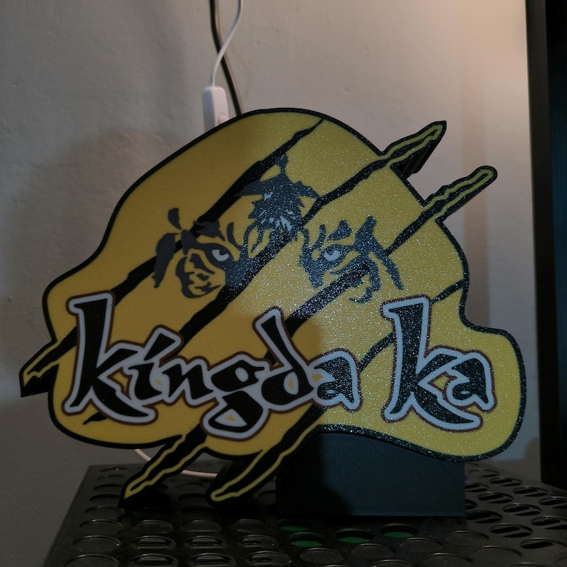 Kingda Ka Rollercoaster Logo Inspired Desk Lamp Wall Light Six Flags ...