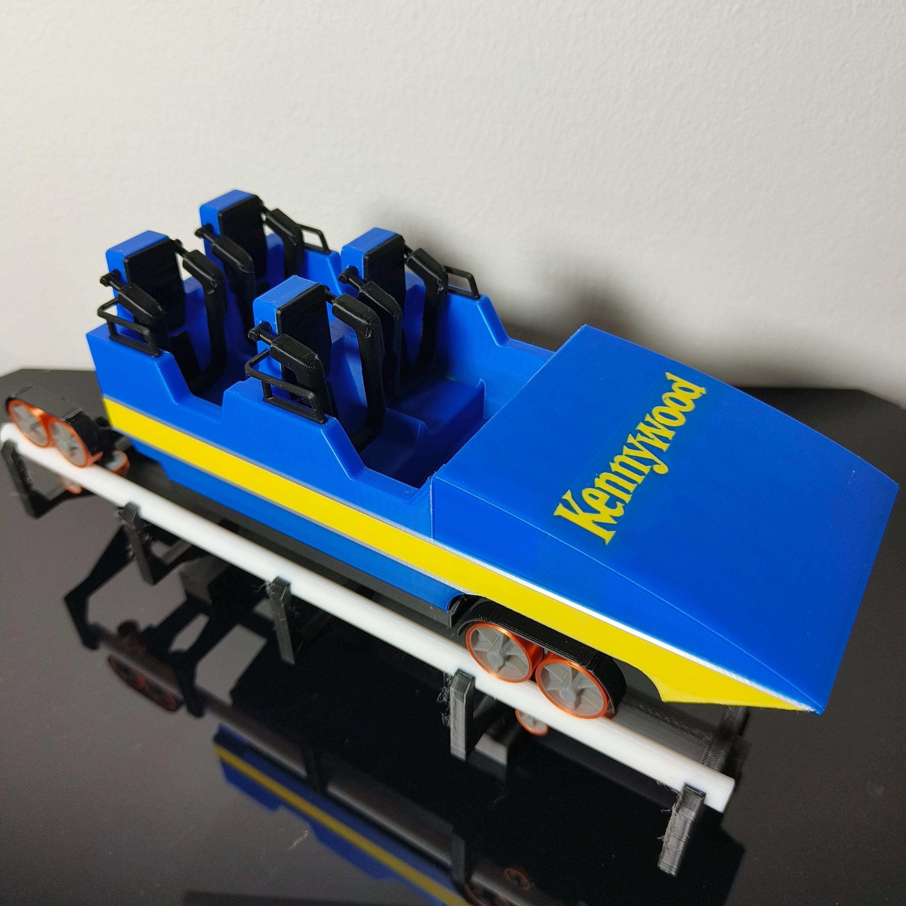 Steel Phantom Kennywood Looping Roller Coaster Train Model 3d Printed ...