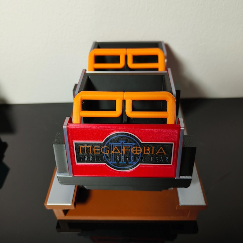 Megafobia Oakwood Theme Park Wooden Roller Coaster Train Model 3d ...