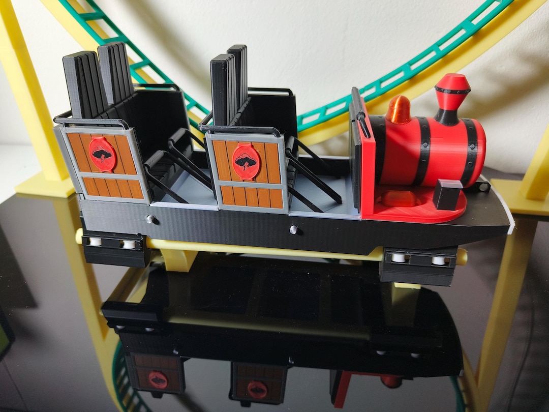 3D Printed Thunderloop Loopingstar Schwarzkopf Looping Roller Coaster ...