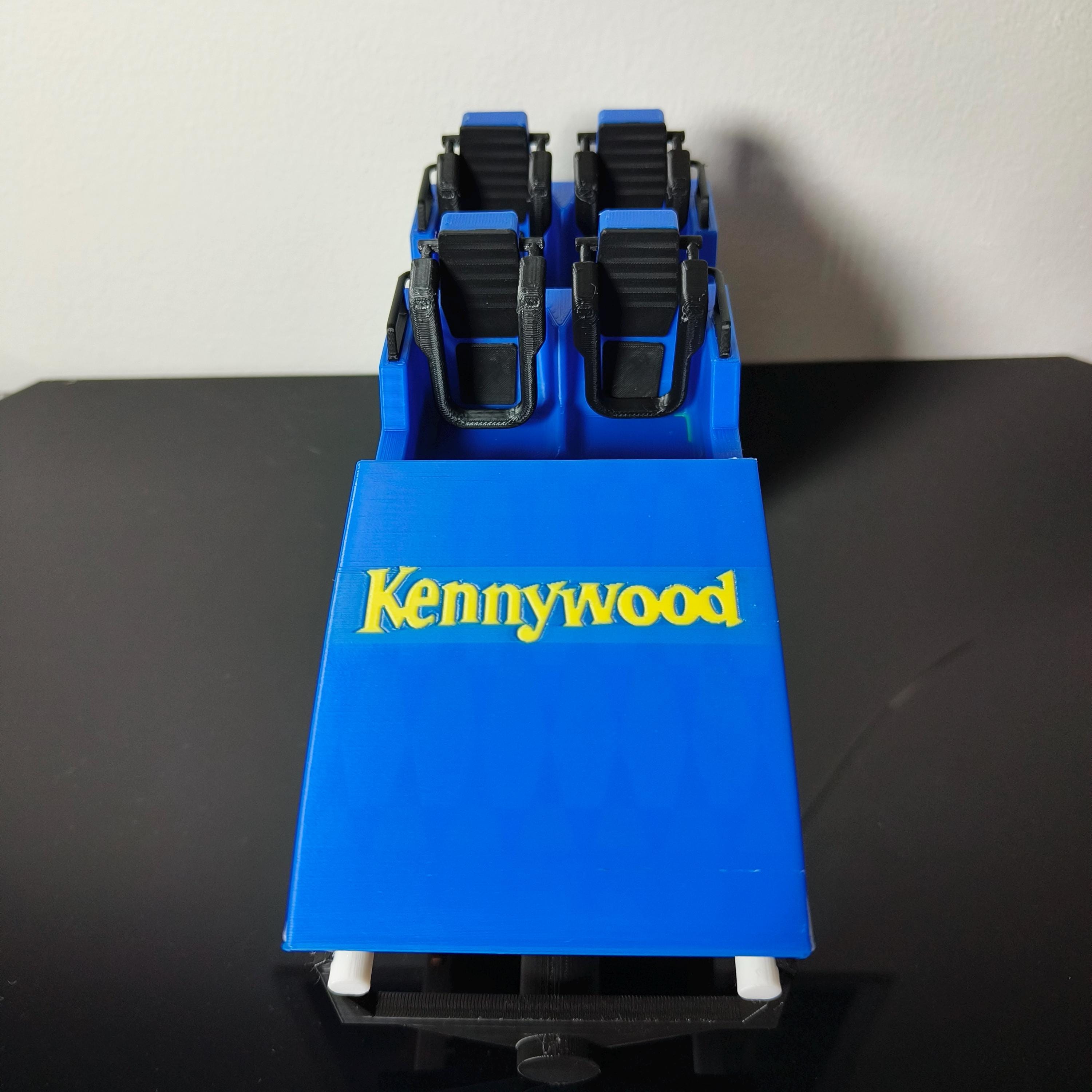 Steel Phantom Kennywood Looping Roller Coaster Train Model 3d Printed ...