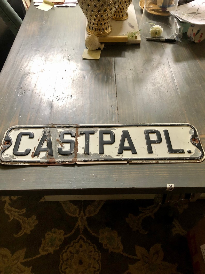 Vintage Metal Street Sign - Etsy