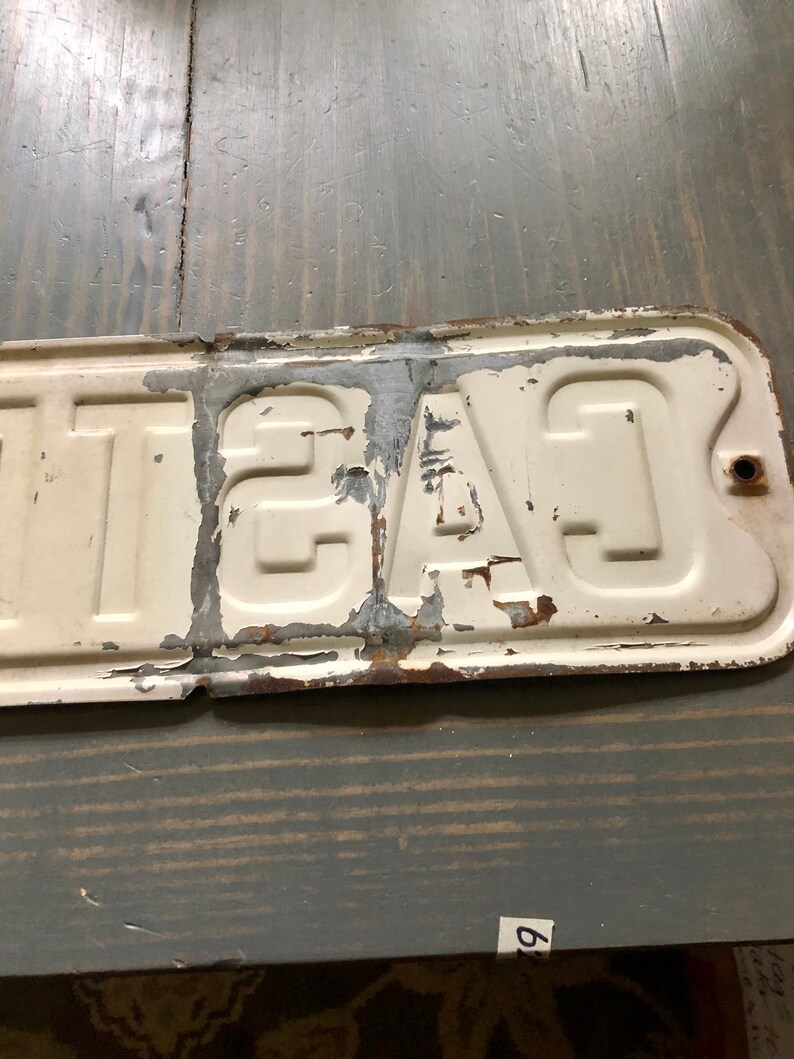 Vintage Metal Street Sign - Etsy