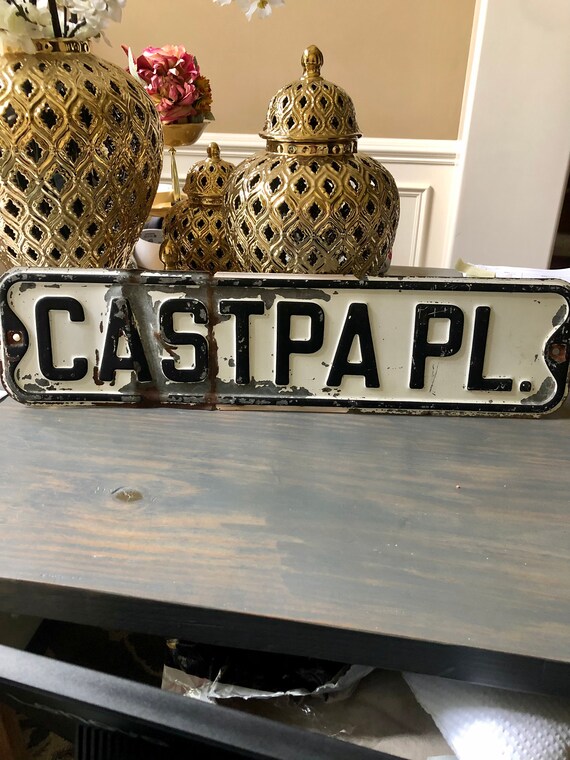 Vintage Metal Street Sign - Etsy