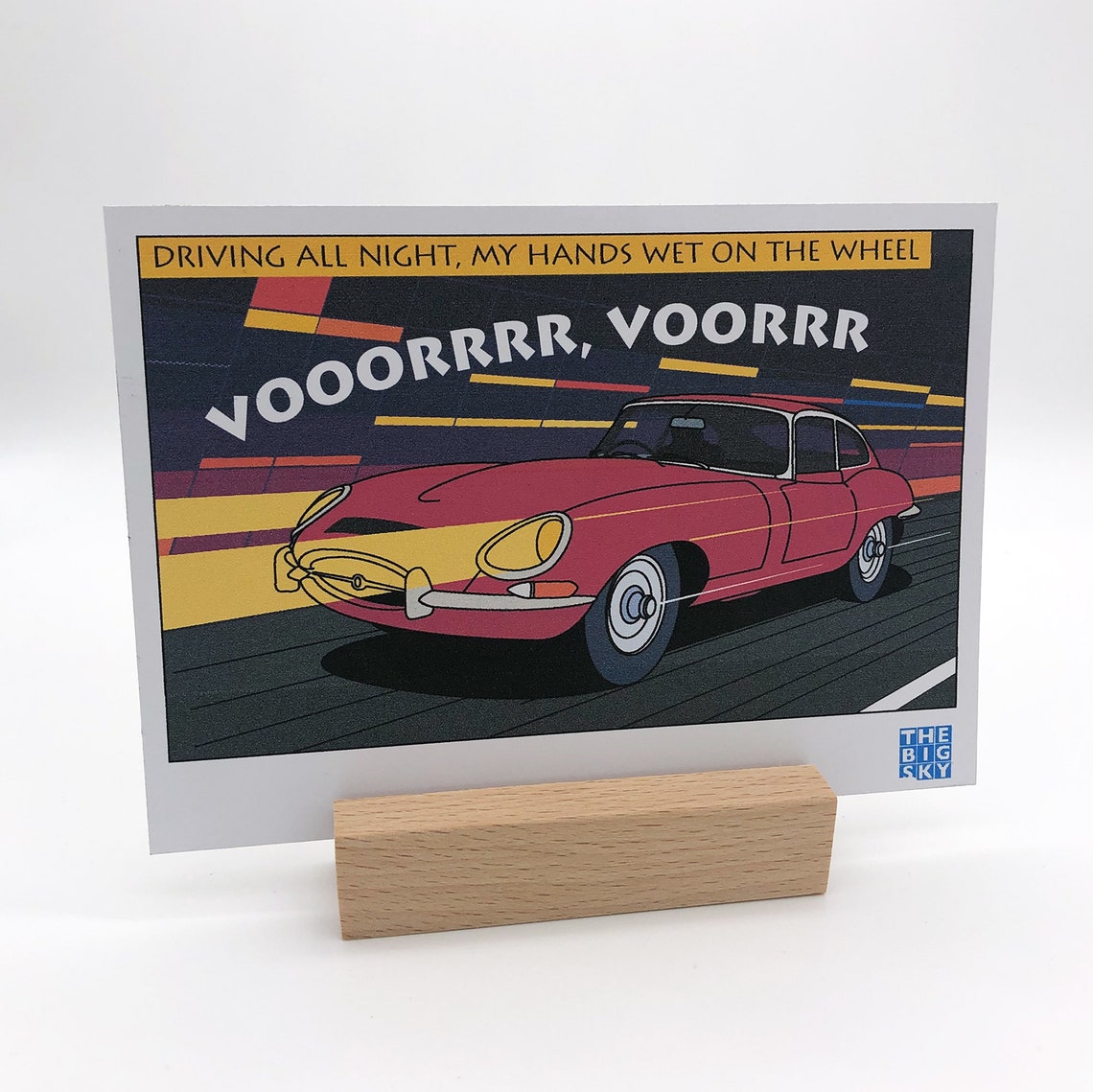 Graphic Cars Postcard Set - Etsy