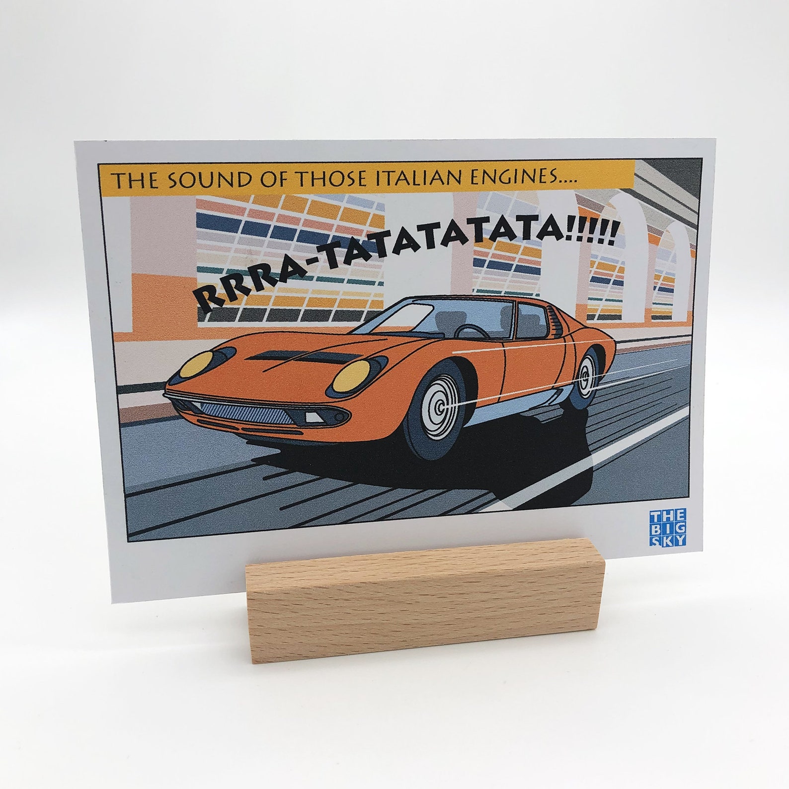 Graphic Cars Postcard Set - Etsy