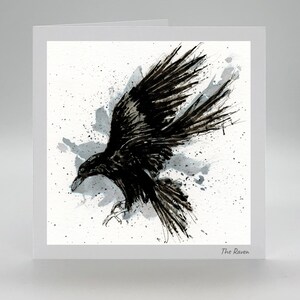 The Raven: Greetings Card and Art Print - Etsy