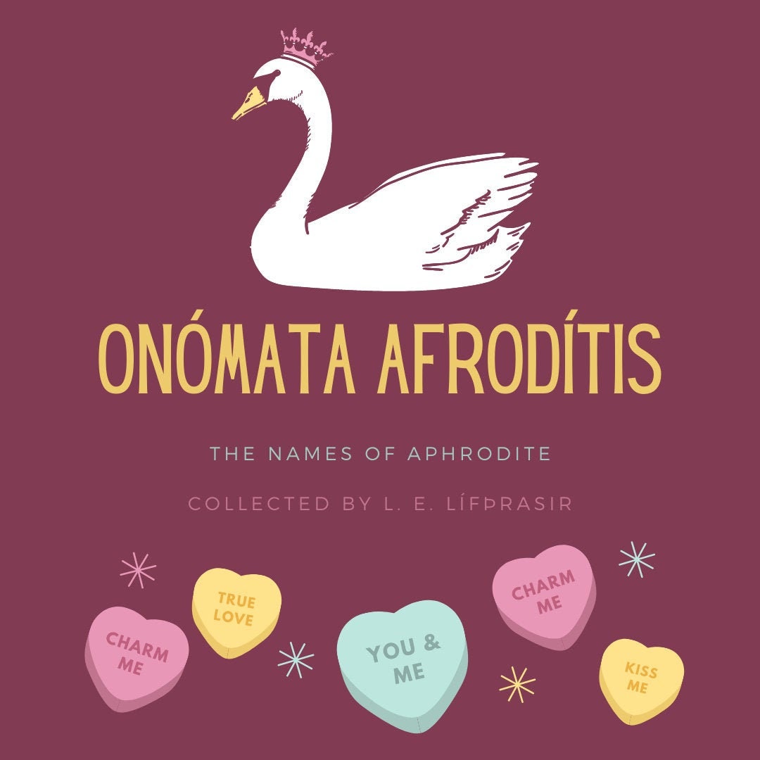 Onómata Afrodítis: Names of Aphrodite Booklet - Etsy