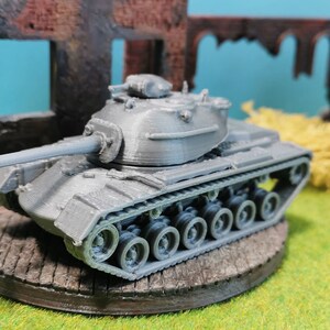 M48A5 patton Medium US Tank Military Unpainted 3D Printing Model Kit ...