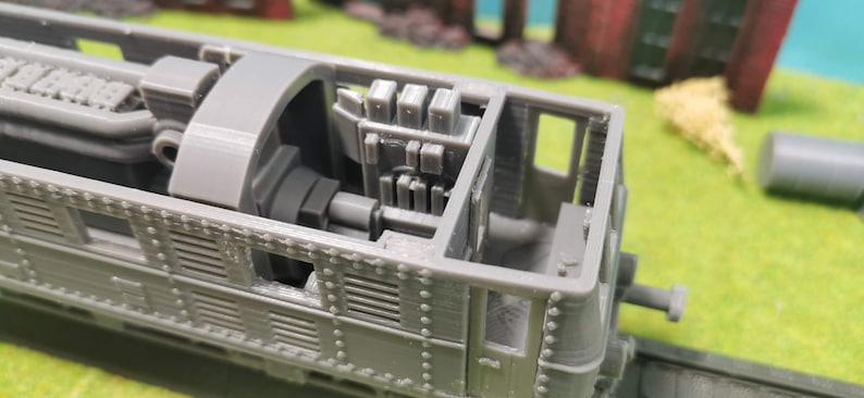 German WW2 Diesel Locomotive D311 Axis Powers Train Heavy Loco Model ...