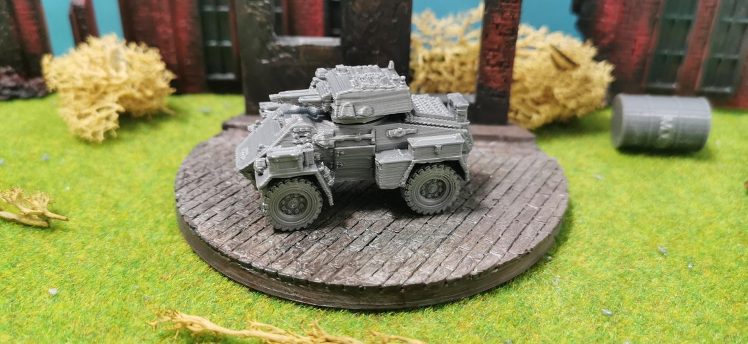 FV721 Fox Armoured Car Wheeled Tank Military Unpainted 3D Printing Kit ...