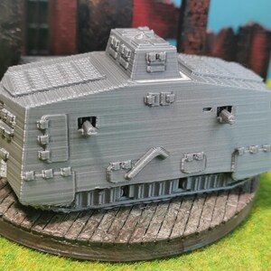 German AV-7 Tank WW1 Germany World War 1 Model Kit 28 Mm / 20 Mm / 15 ...