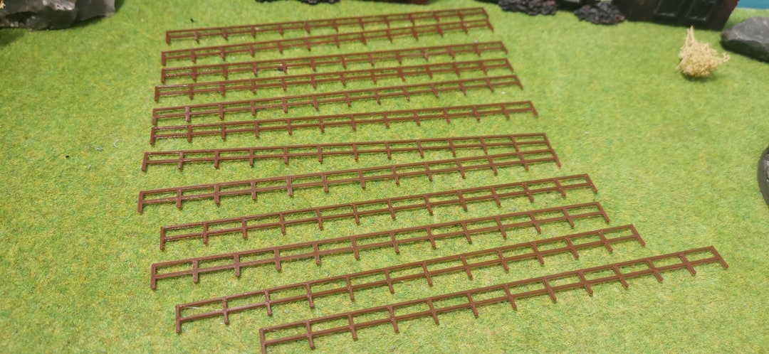 Wooden Railing Wooden Fence 12 Pieces Scale H0 1:87 From 3D Printing ...