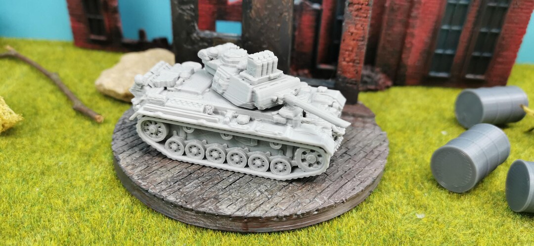 Panzerkampfwagen III Panzer 3 Military Kit Pzkpfw Unpainted 3D Printing ...